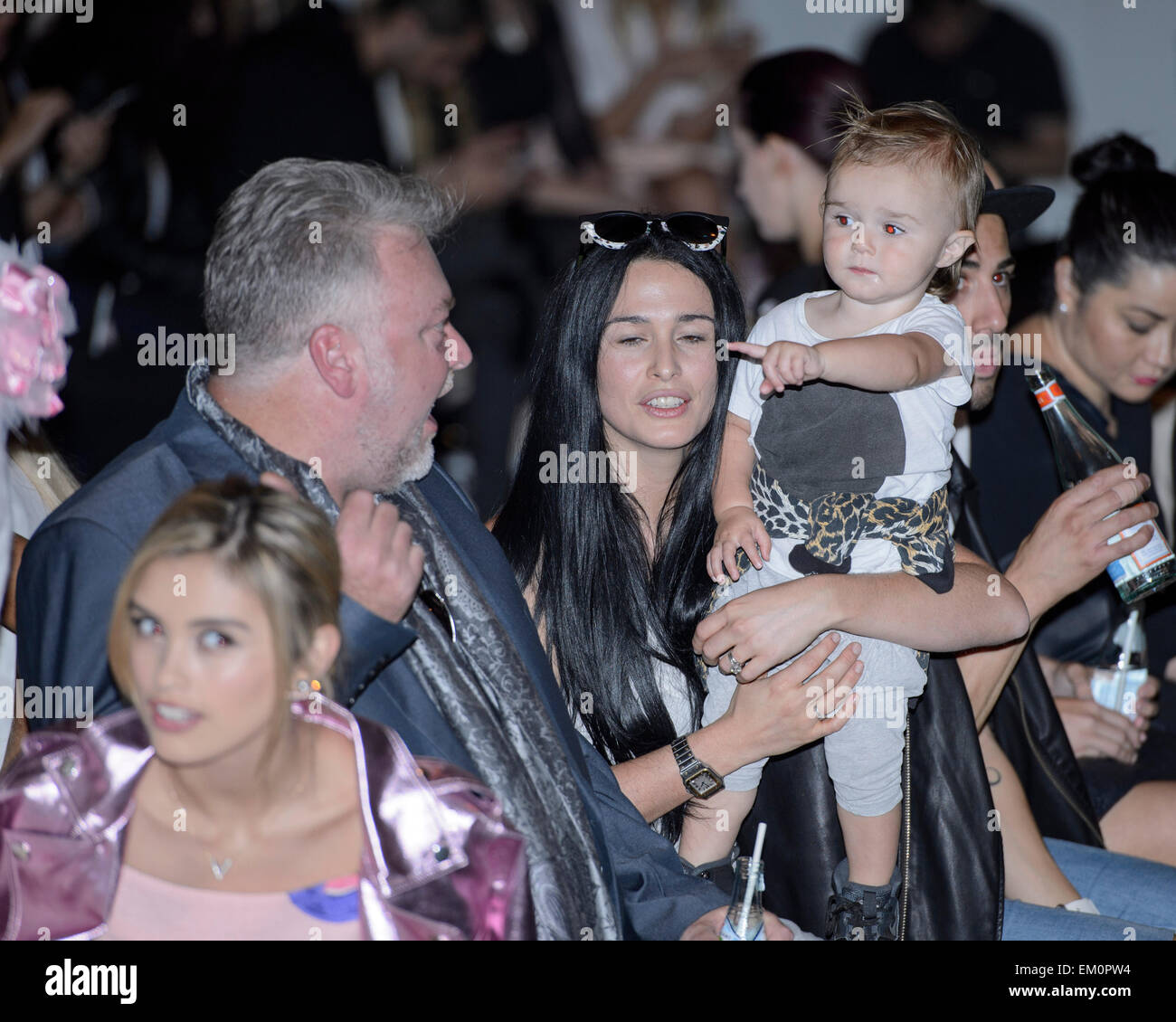 Sydney, Australia. 15th April, 2015. Kyle Sandilands (C) pictured with ...