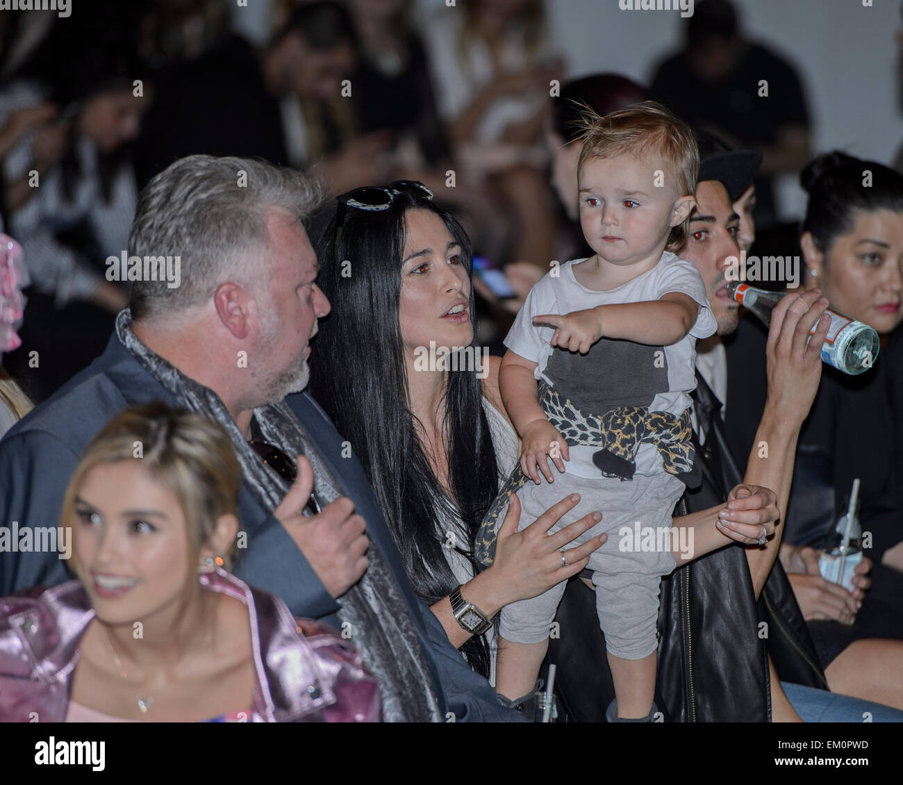 Sydney, Australia. 15th April, 2015. Kyle Sandilands (C) pictured with ...