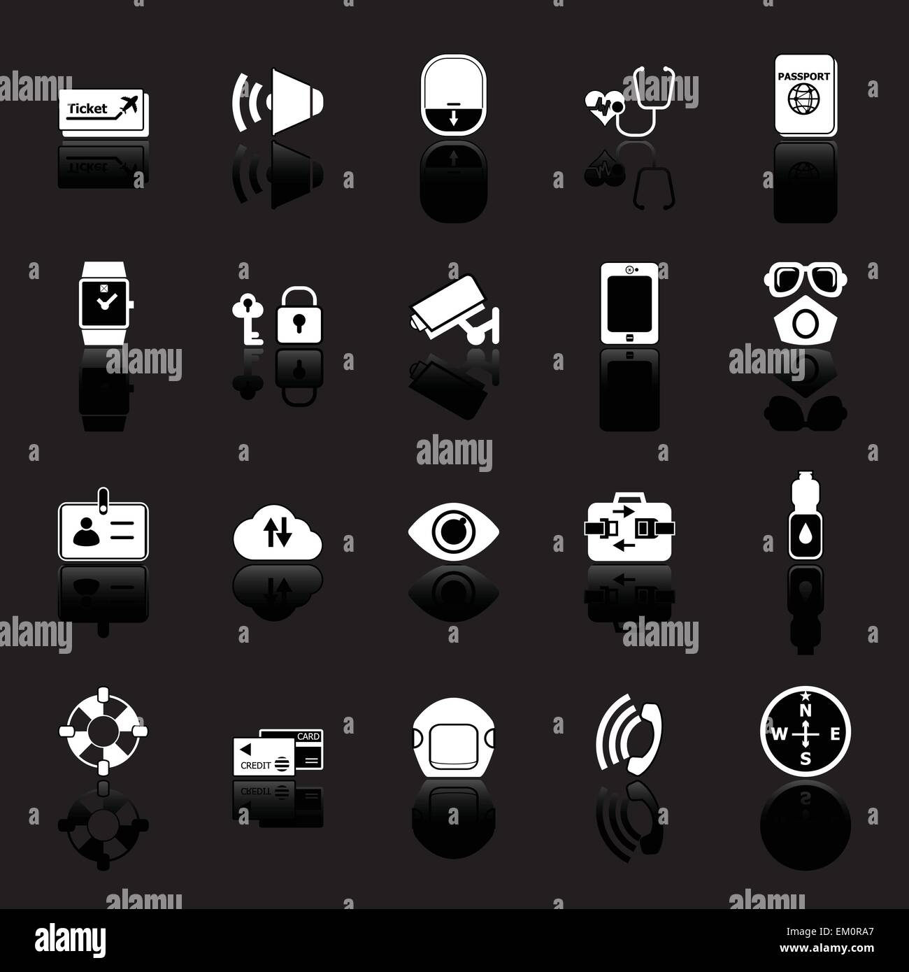 Security stick figure pictogram icon hi-res stock photography and ...