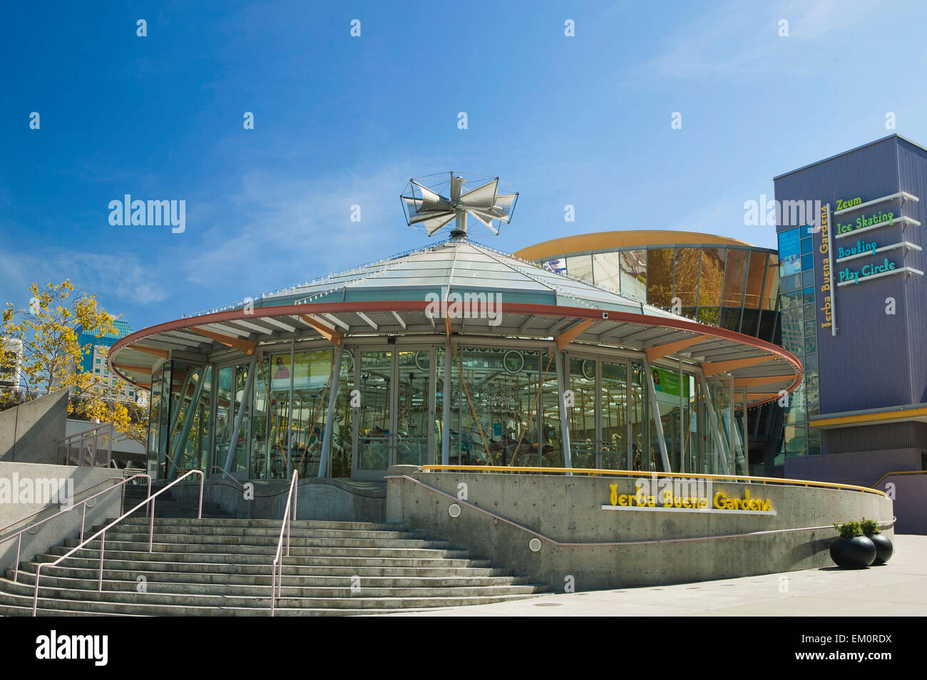 Zeum Carousel At Yerba Buena Gardens; San Francisco California United ...