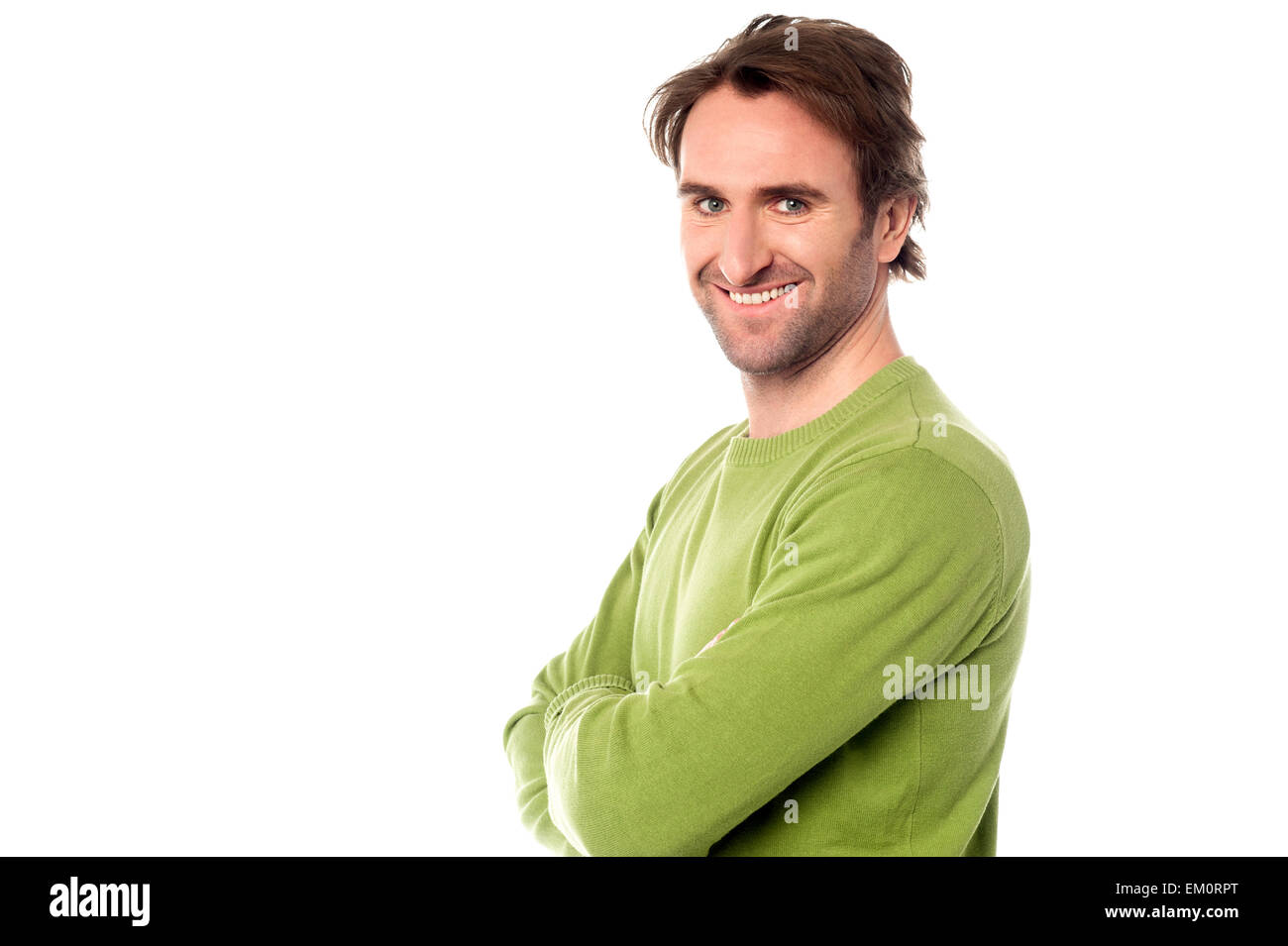 Young smart guy posing with confidence Stock Photo - Alamy
