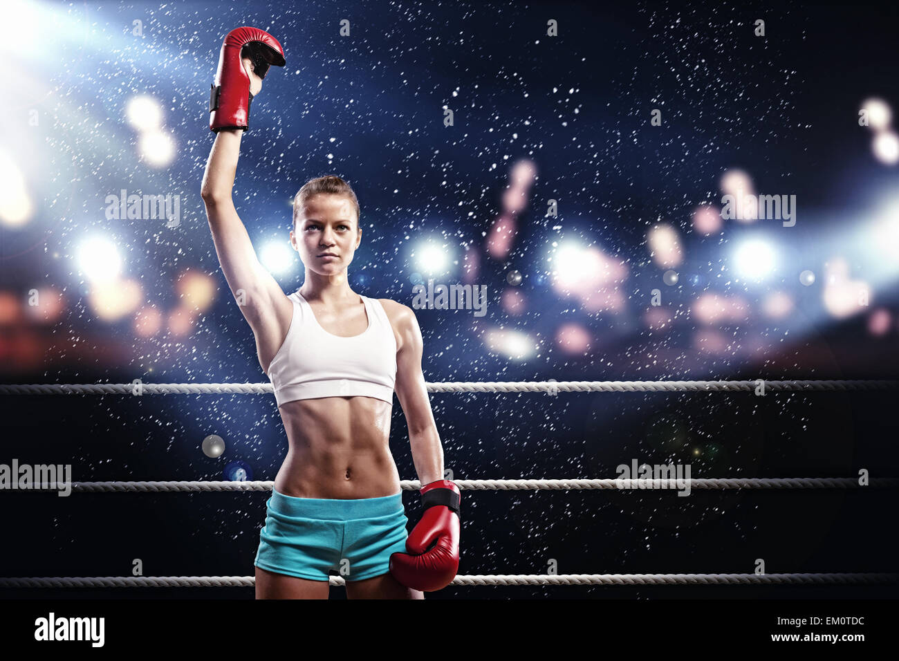 Young boxer woman Stock Photo - Alamy