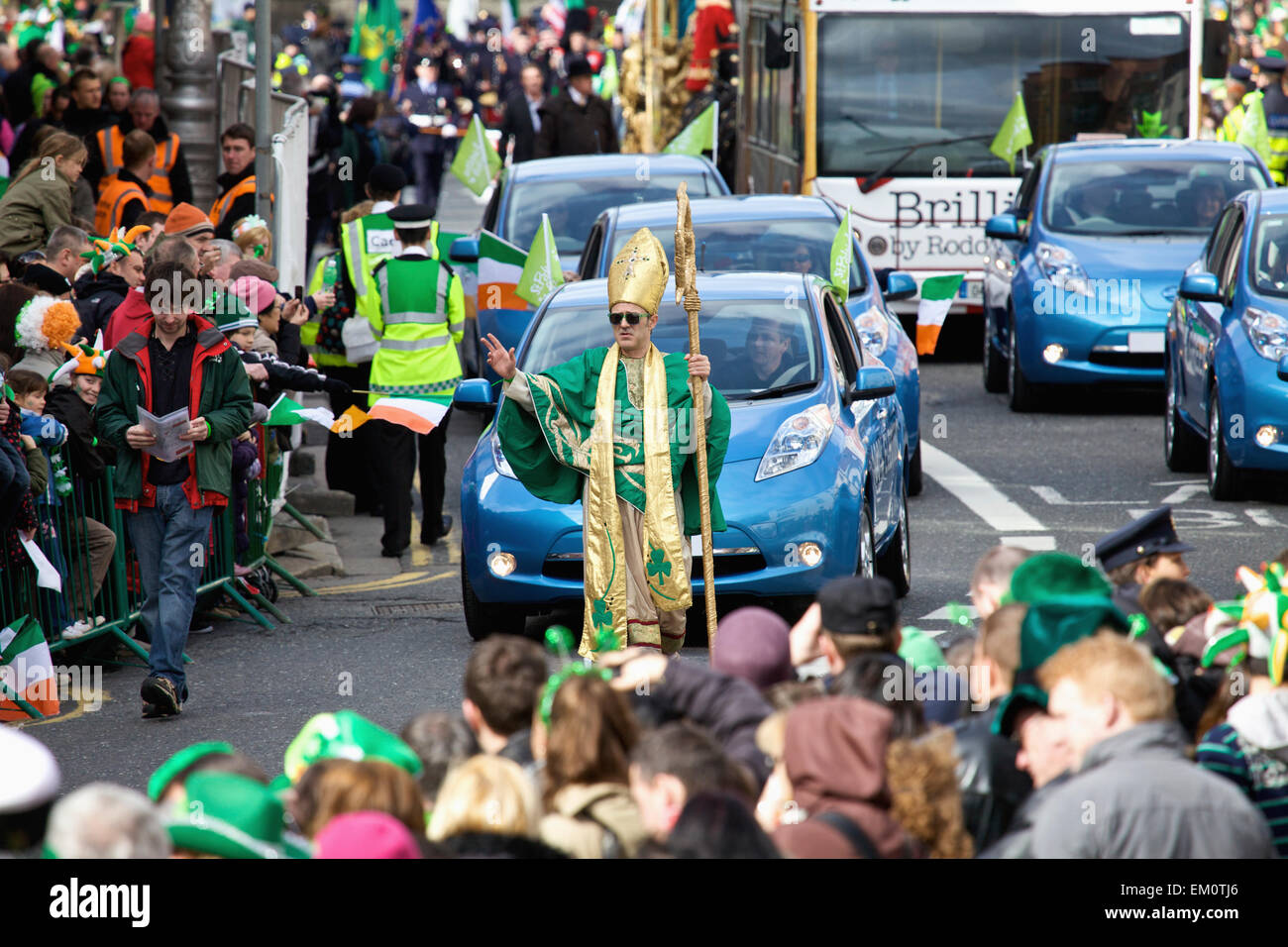 A Parade For Saint Patrick's Day; Dublin Ireland Stock Photo - Alamy