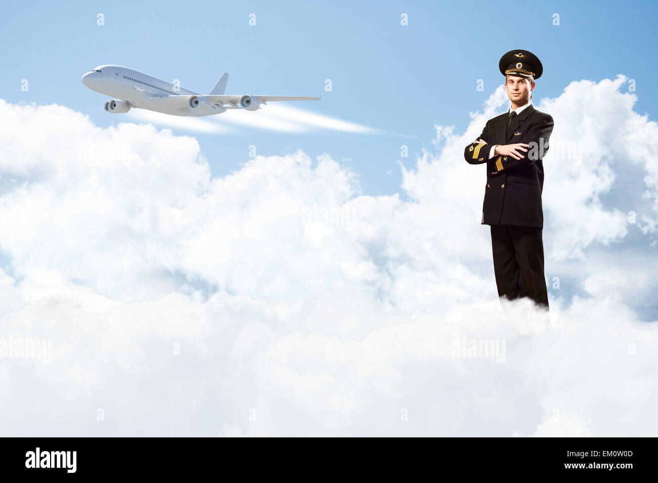 pilot is in the form of arms crossed Stock Photo - Alamy