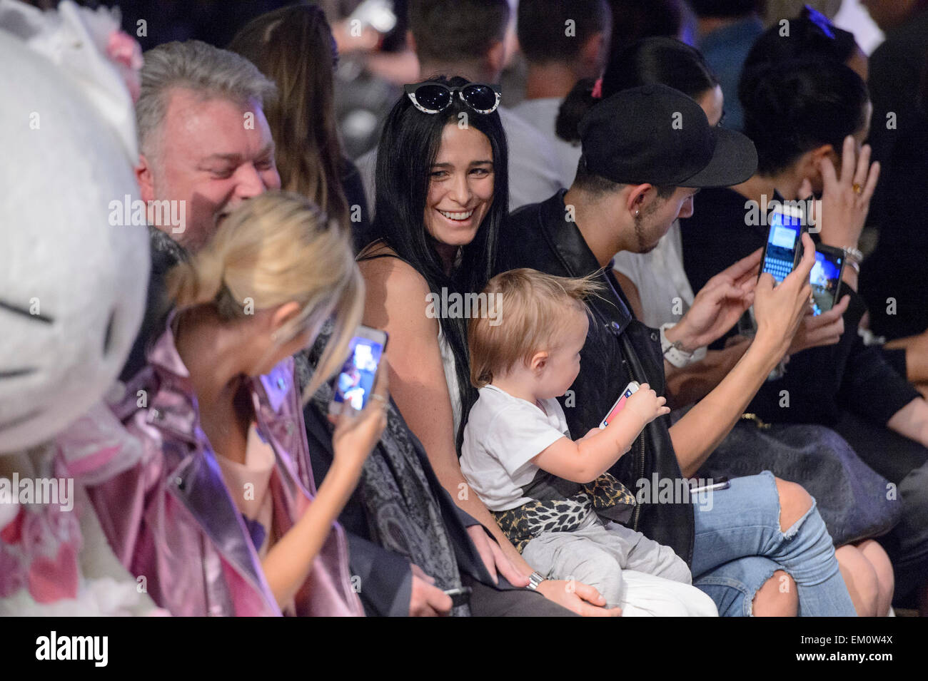 Sydney, Australia. 15th April, 2015. Kyle Sandilands (C) pictured with ...