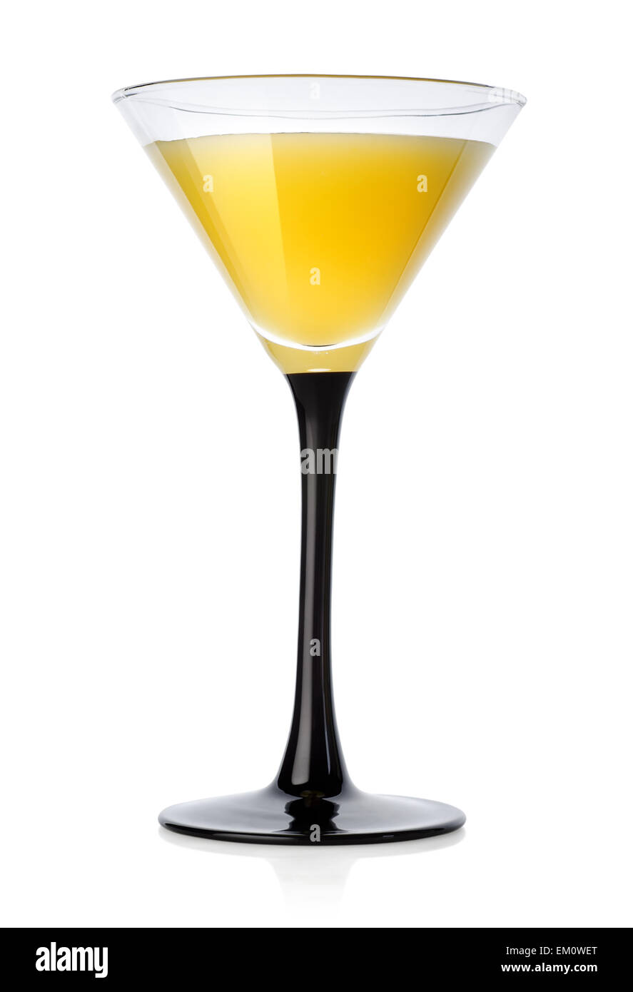 Yellow cocktail in a glass Stock Photo - Alamy