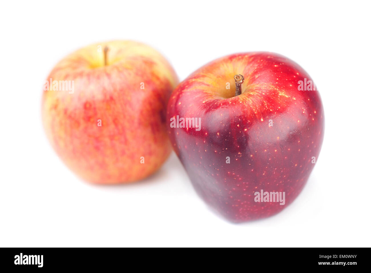 Two red apples on Cut Out Stock Images & Pictures - Alamy