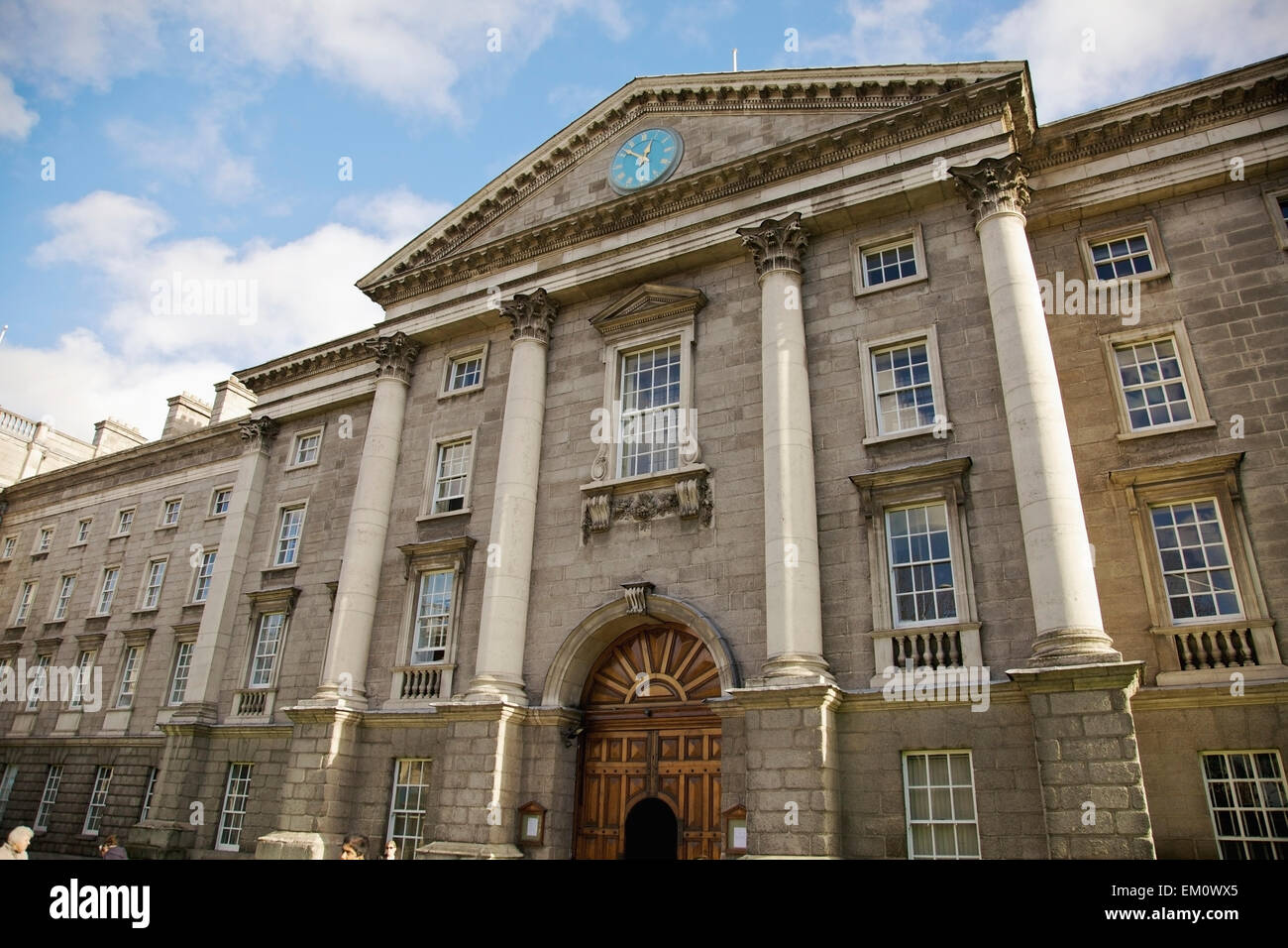 The Front Arch Of Trinity College In College Green; Dublin Ireland ...