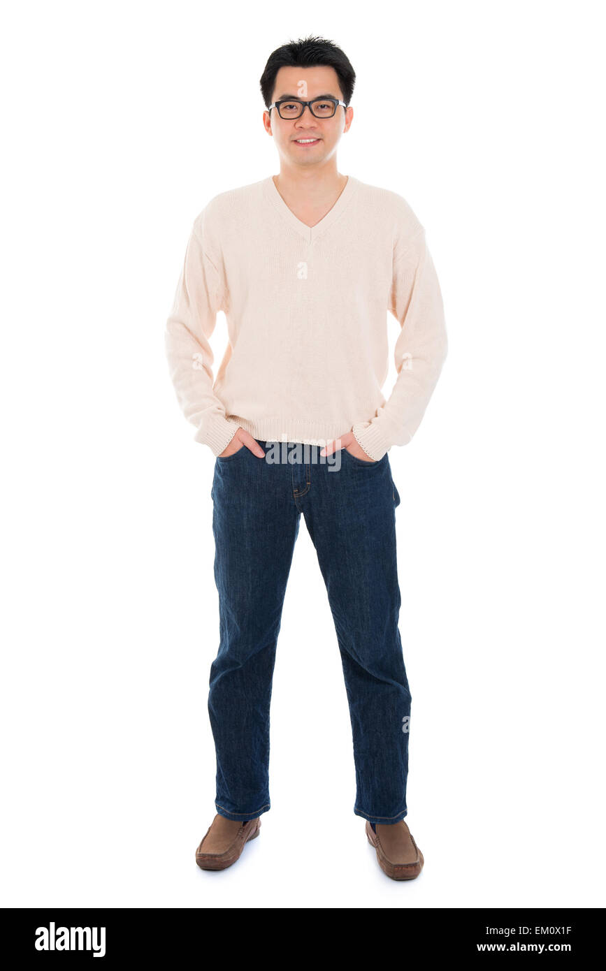Front view full body Asian man Stock Photo - Alamy