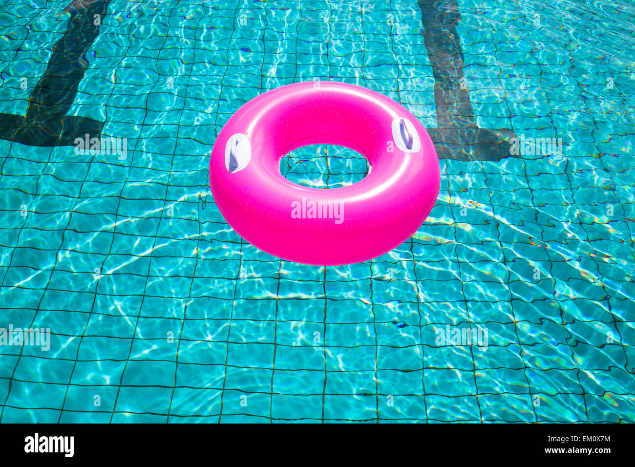 Swimming pool rings on the water Stock Photo - Alamy