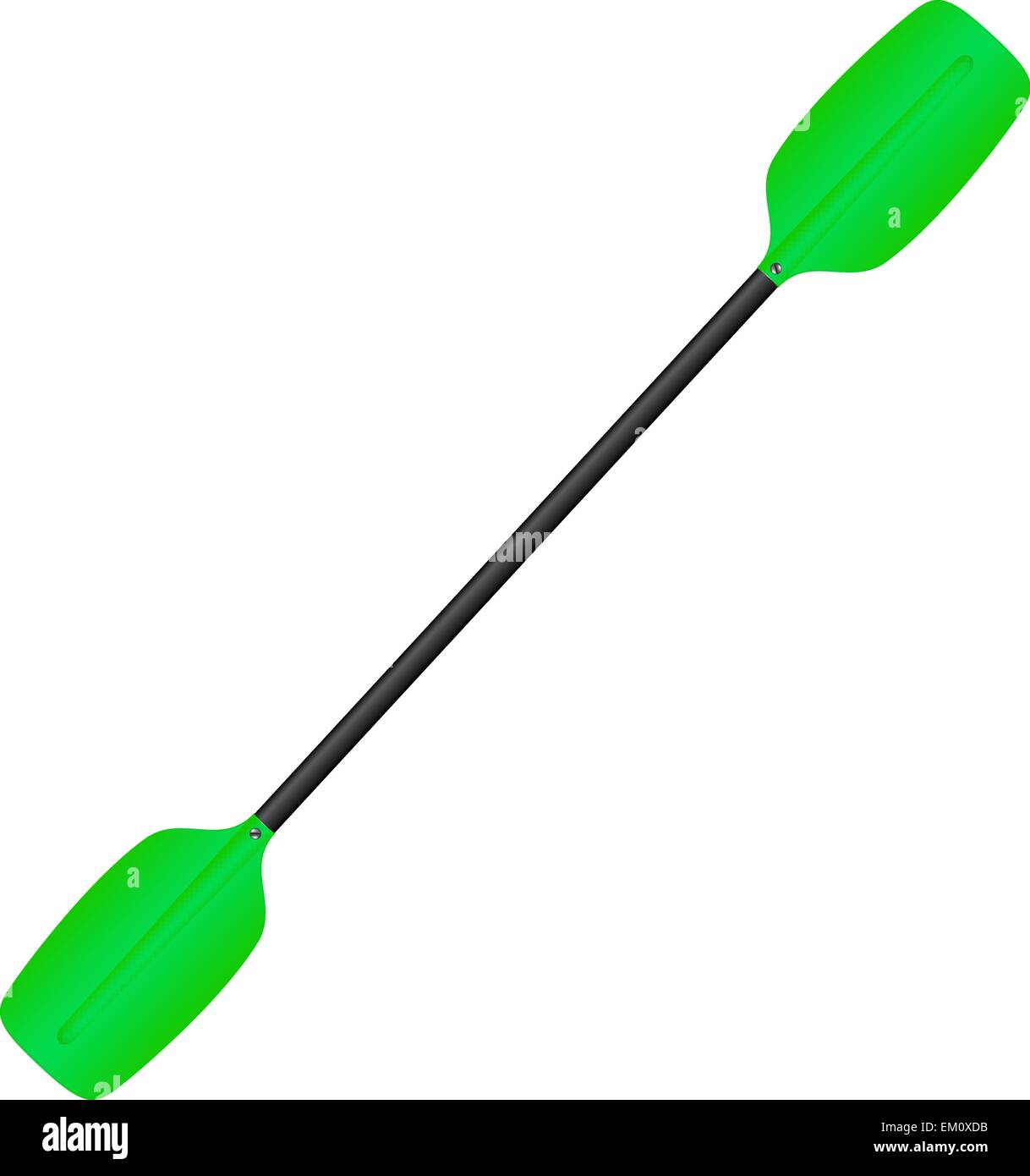 Canoe paddle in water Cut Out Stock Images & Pictures - Alamy