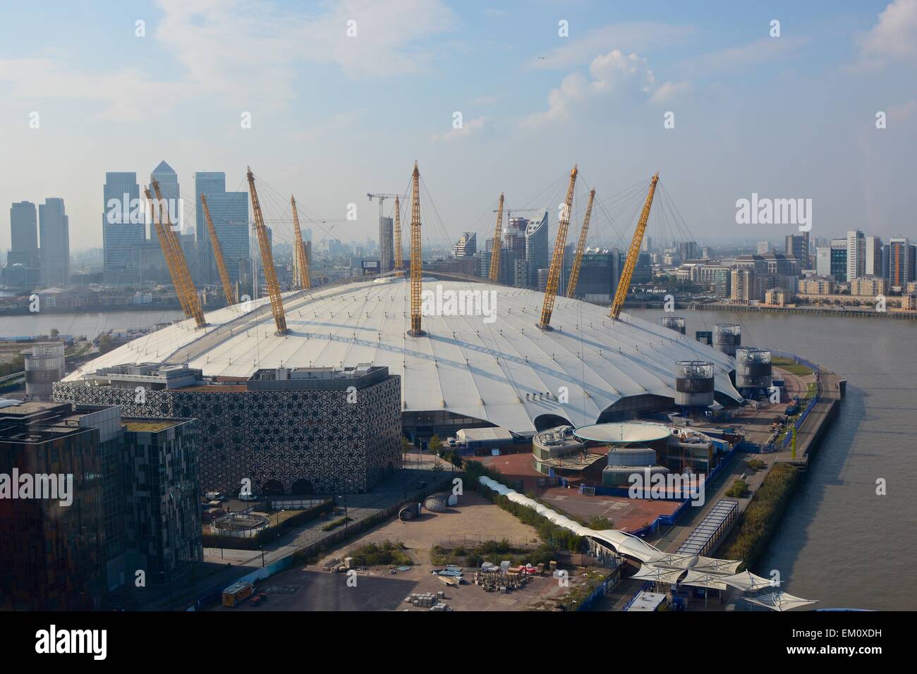 The O2 Arena on the Greenwich Peninsular at Docklands, London, England ...
