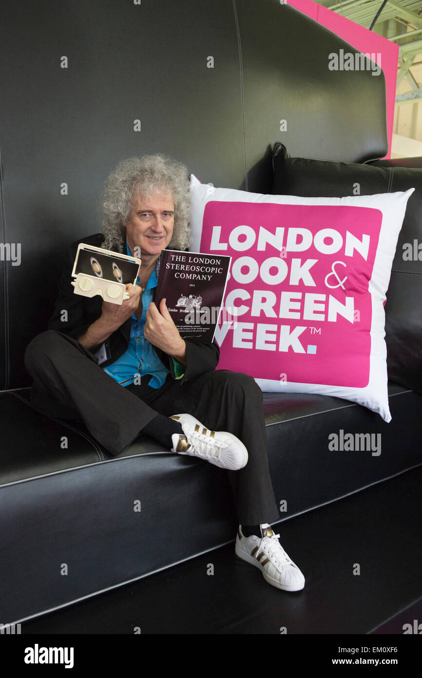 London, UK. 15 April 2015. Dr Brian May, Queen guitarist and ...