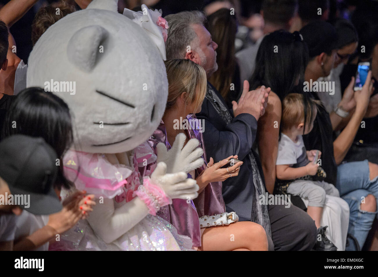 Sydney, Australia. 15th April, 2015. Kyle Sandilands (C) pictured with ...