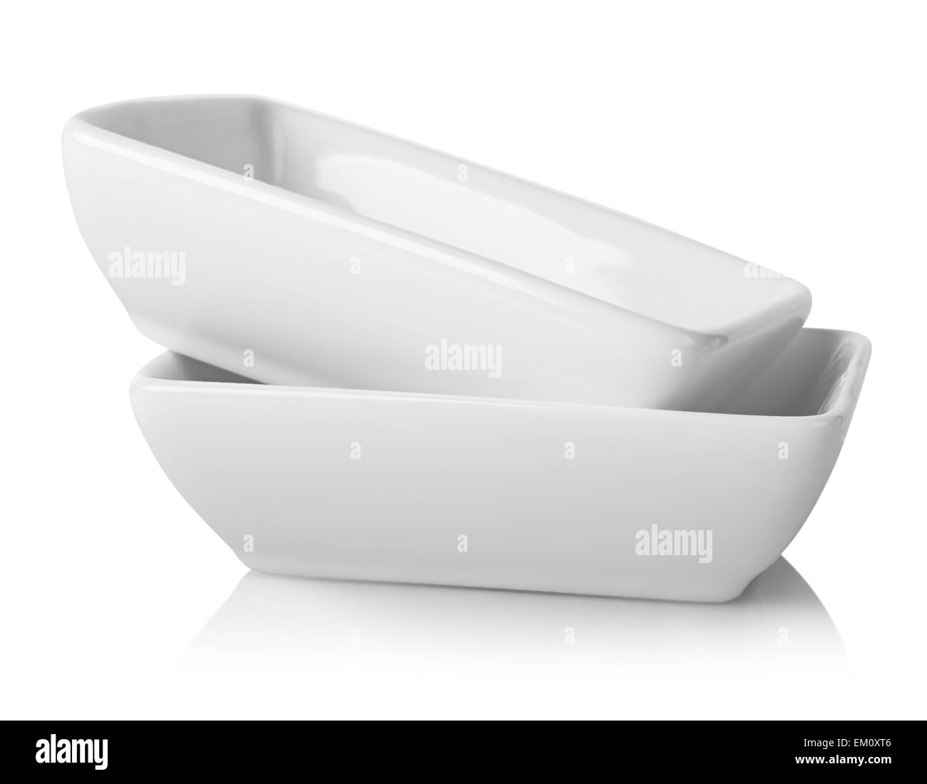Two square plates Stock Photo - Alamy