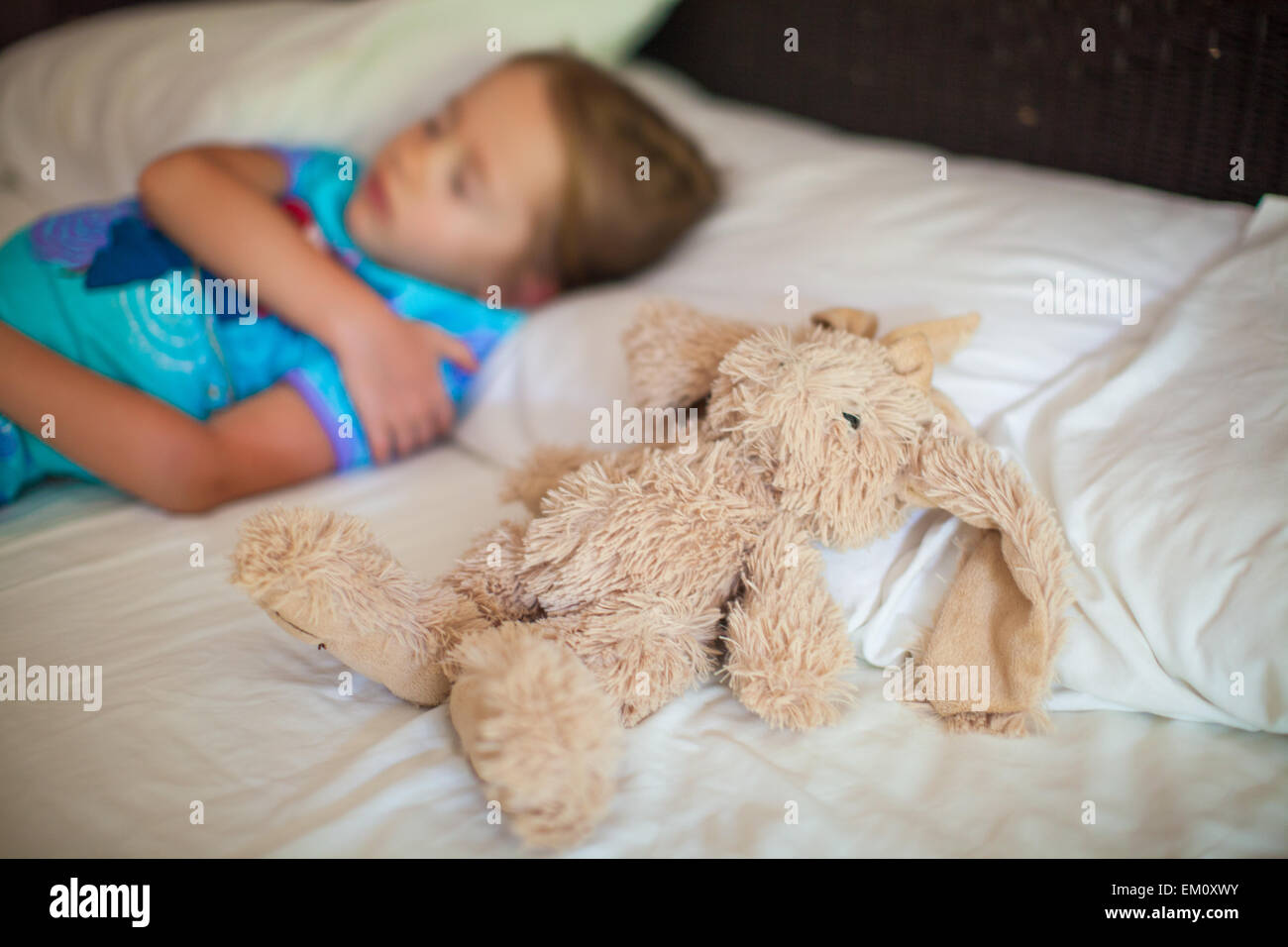 Adorable toddler taking a nap Stock Photo - Alamy