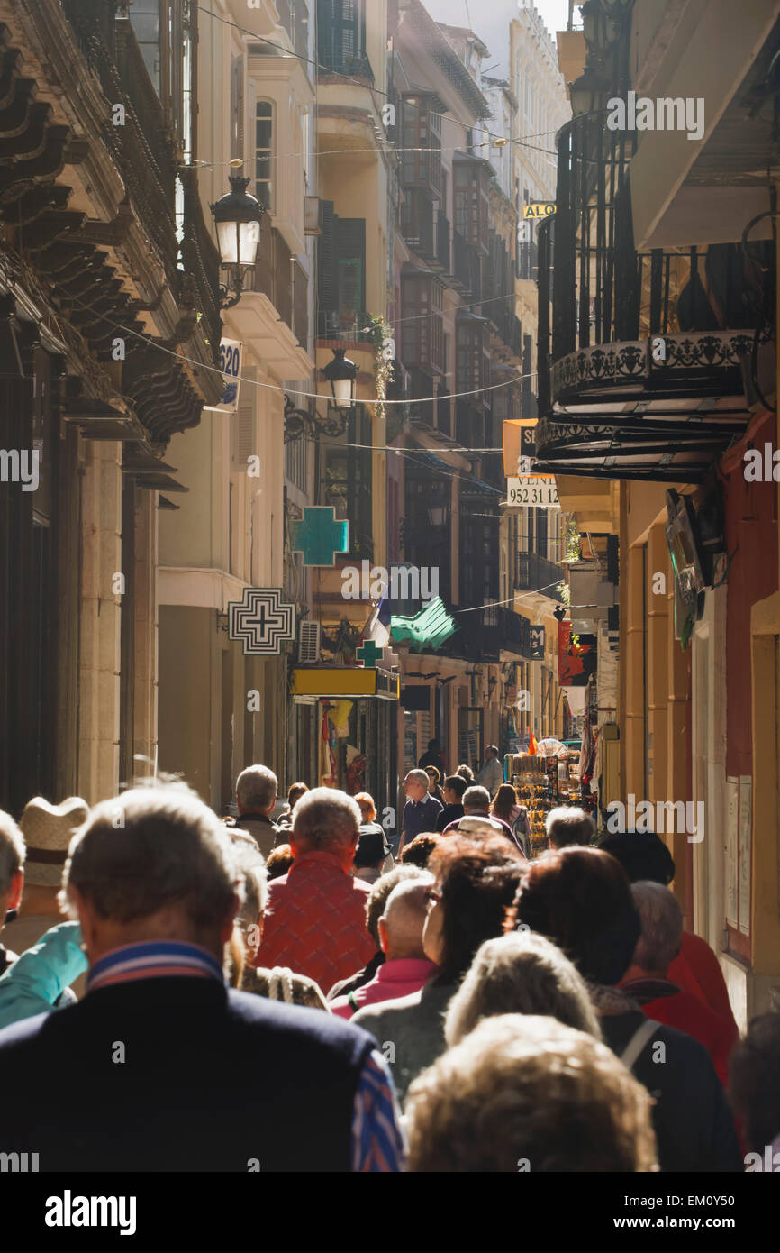 Busy street in malaga hi-res stock photography and images - Alamy