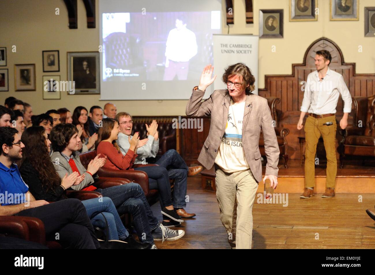 Ed Byrne addresses students at the Cambridge Union Society Featuring ...