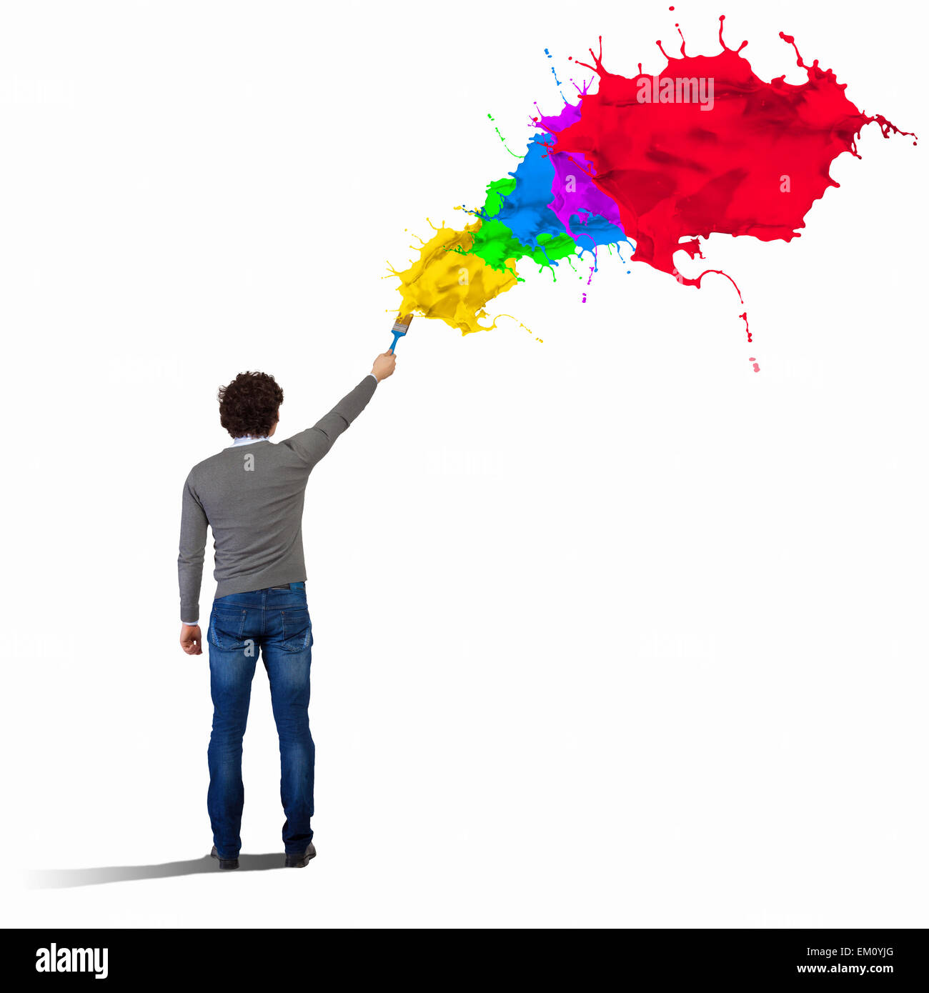 Man green ink Cut Out Stock Images & Pictures - Alamy