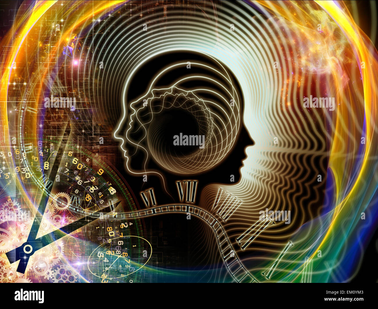 Energy of Human Mind Stock Photo - Alamy