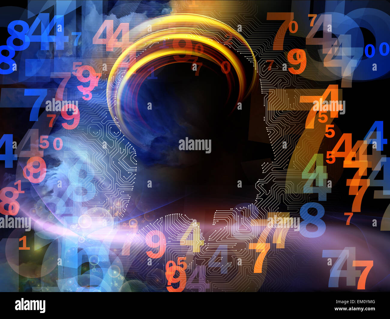 Human brain circuit board hi-res stock photography and images - Alamy