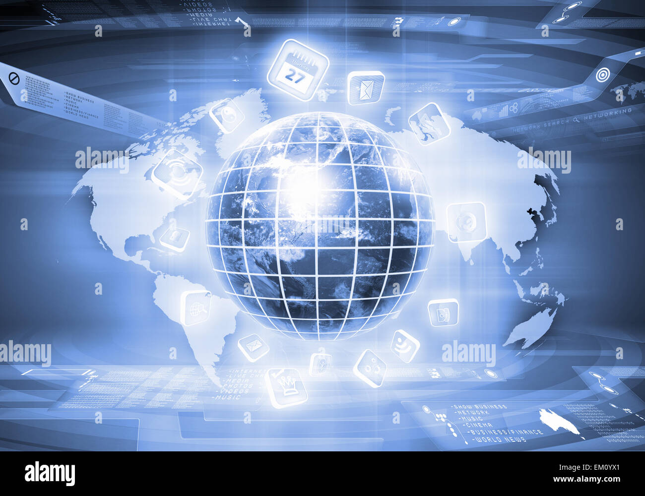 Digital globe image Stock Photo - Alamy