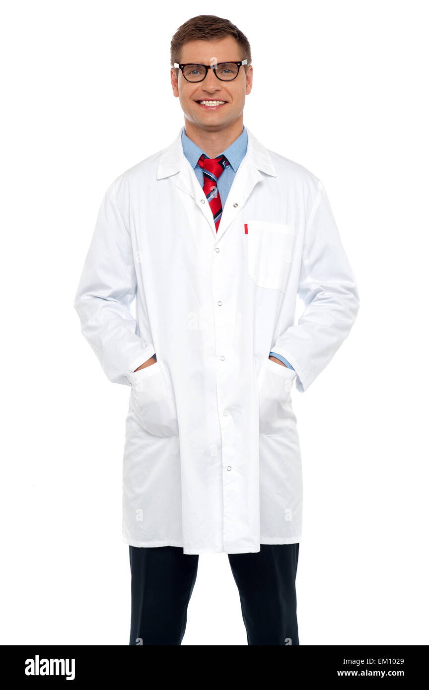 Stylish portrait of handsome male doctor Stock Photo - Alamy