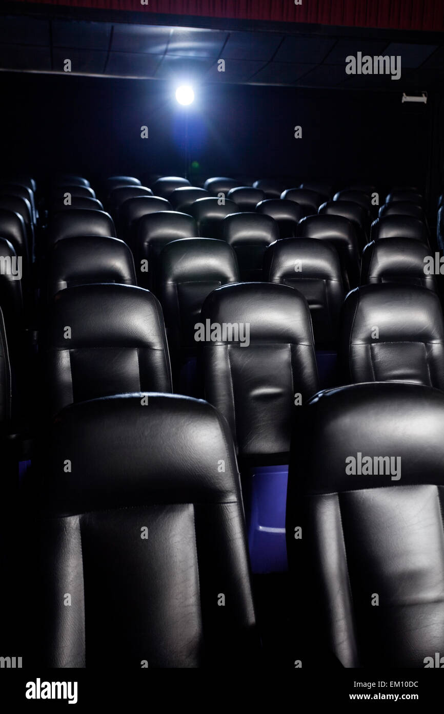 Interior Of Empty Movie Theater Stock Photo - Alamy