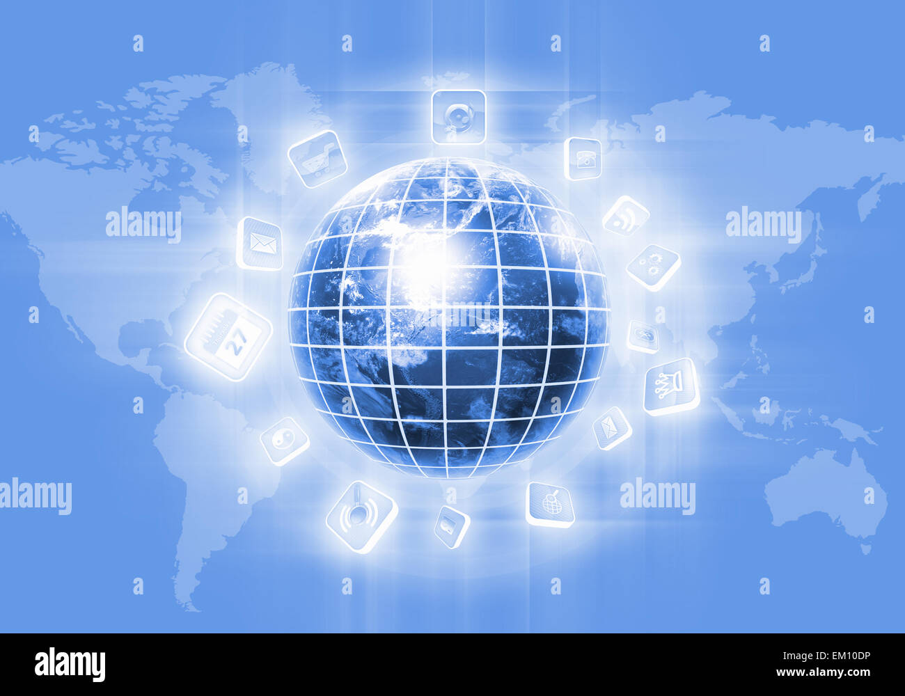 Digital globe image Stock Photo - Alamy