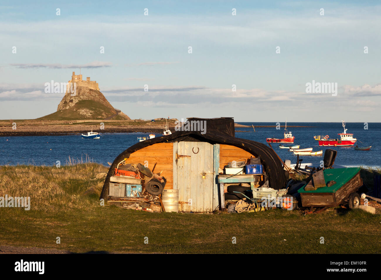 Holy island boats hi-res stock photography and images - Alamy