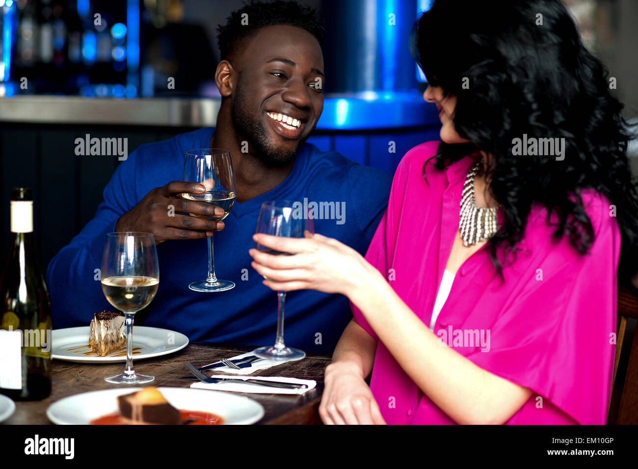 Couple on a romantic date Stock Photo - Alamy