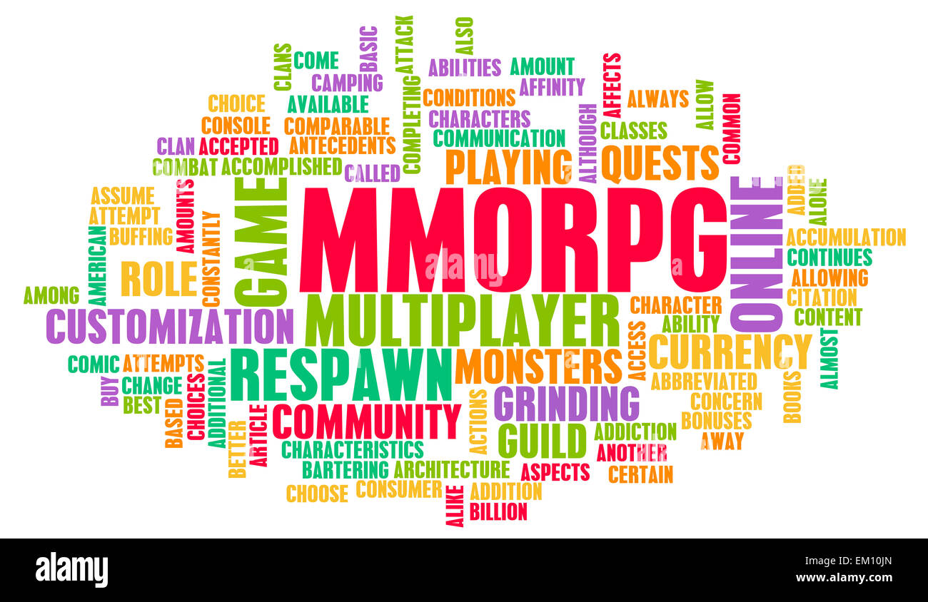 Massively multiplayer online role playing game mmorpg hi-res stock ...