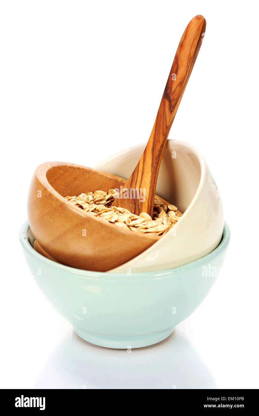 bowl of oat flake Stock Photo - Alamy