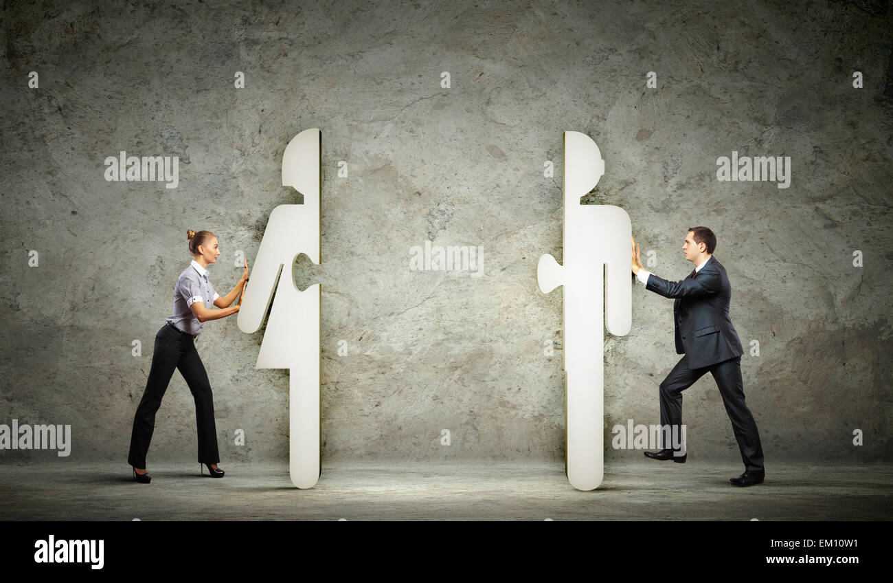 People connecting symbol Stock Photo - Alamy