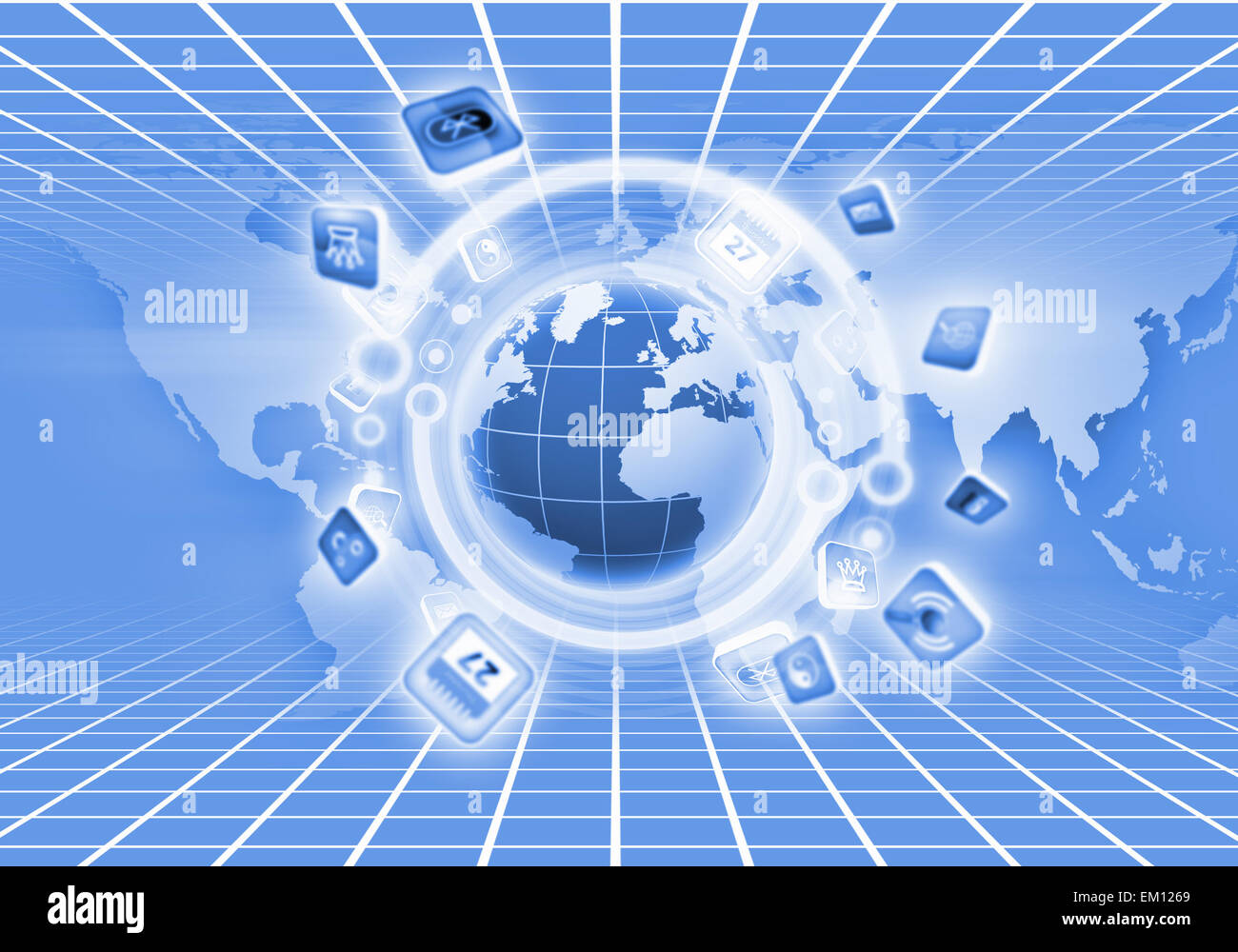 Digital globe image Stock Photo - Alamy