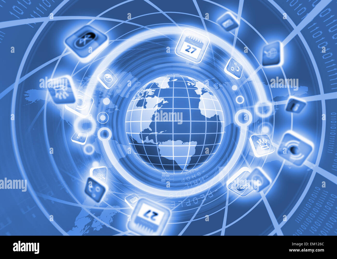 Digital globe image Stock Photo - Alamy