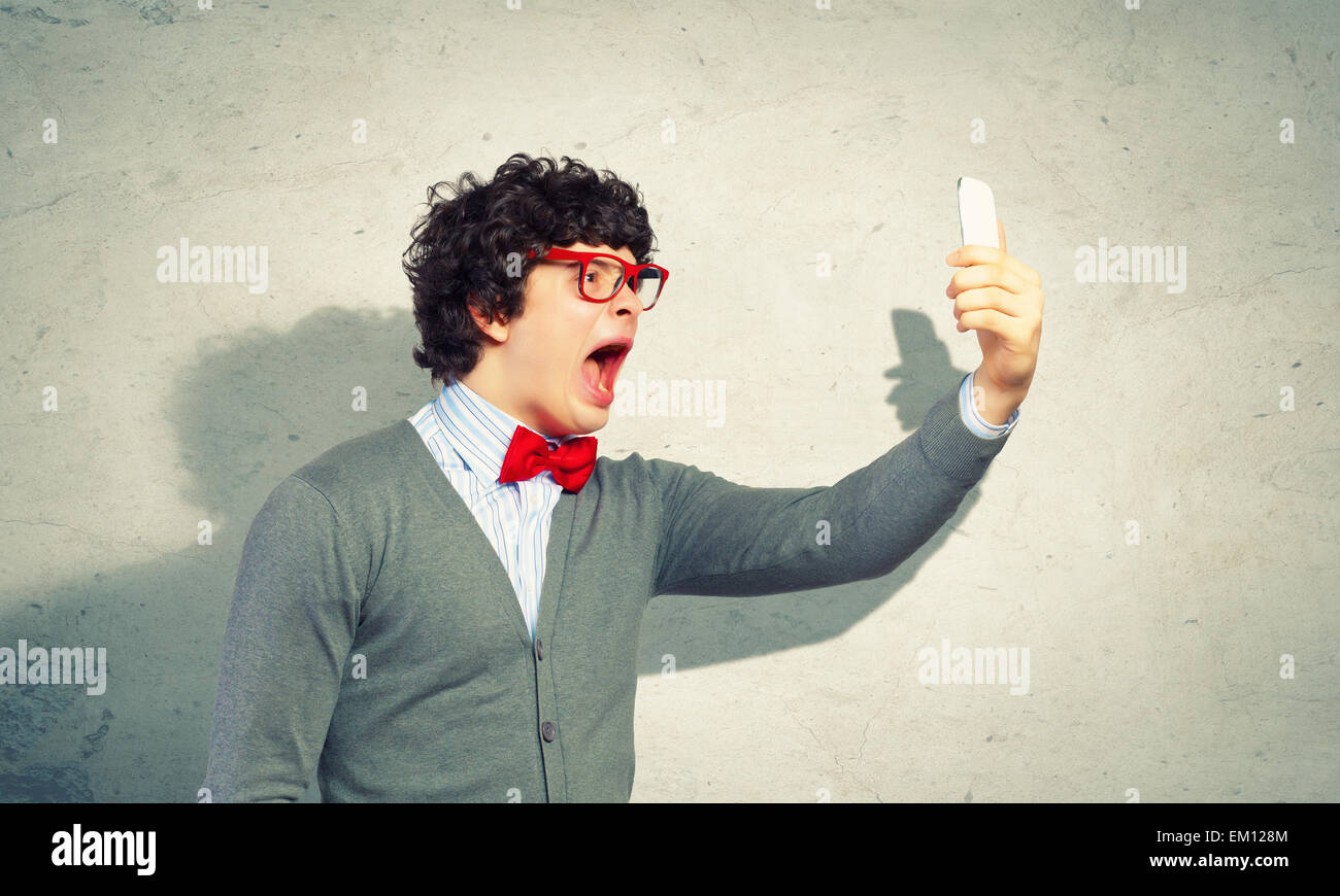 Furiously shouting hi-res stock photography and images - Alamy