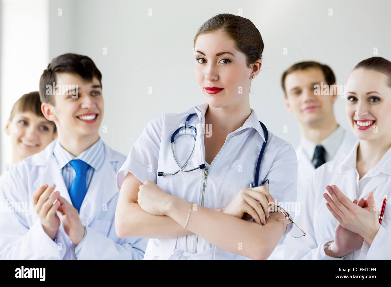 Successful female doctor Stock Photo - Alamy