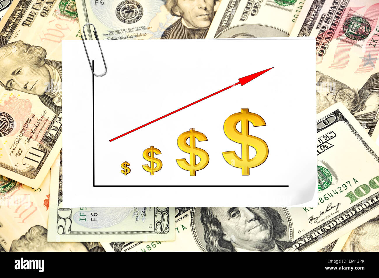 paper with chart Stock Photo - Alamy