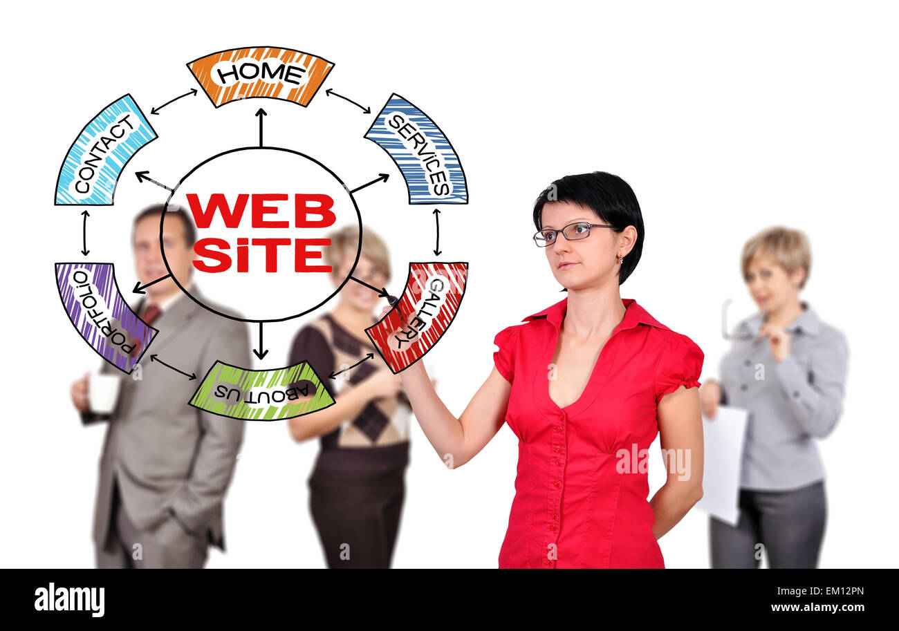 Drawing of the people Cut Out Stock Images & Pictures - Alamy