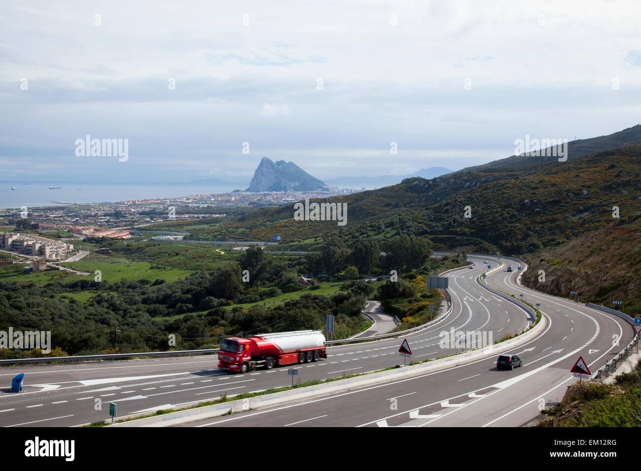 The Road To Gibraltar Stock Photo - Alamy