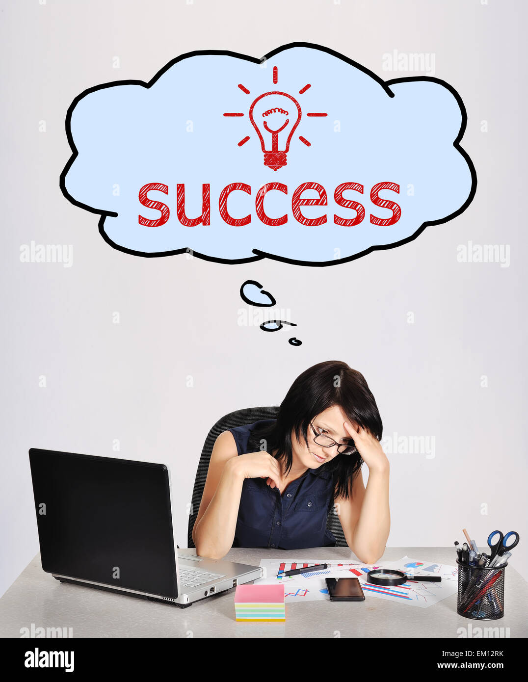 dreaming on success Stock Photo - Alamy