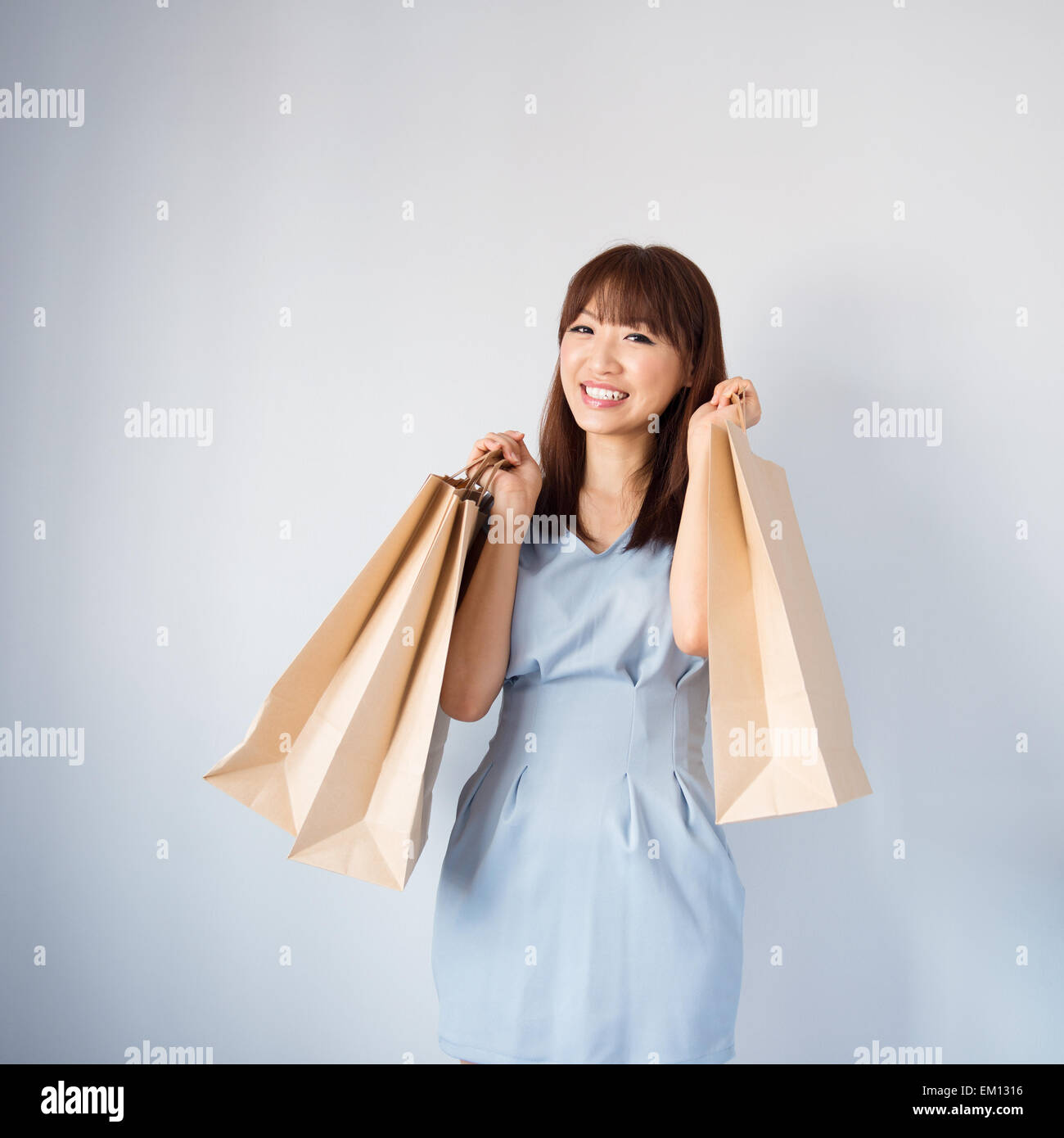Happy Shopping woman Stock Photo - Alamy