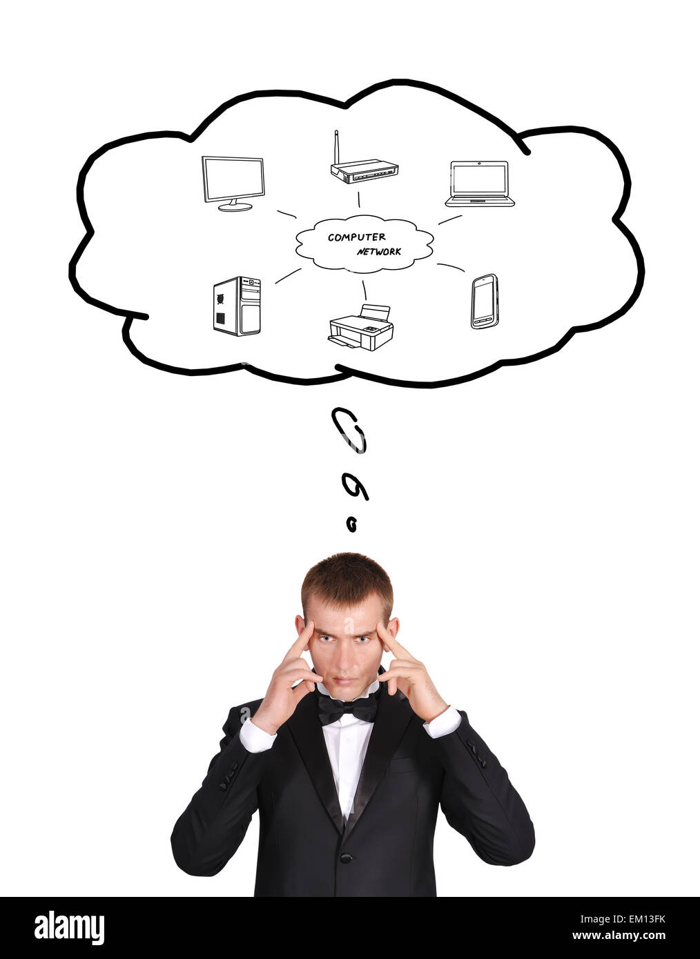 Computer laptop speech bubble hi-res stock photography and images - Alamy