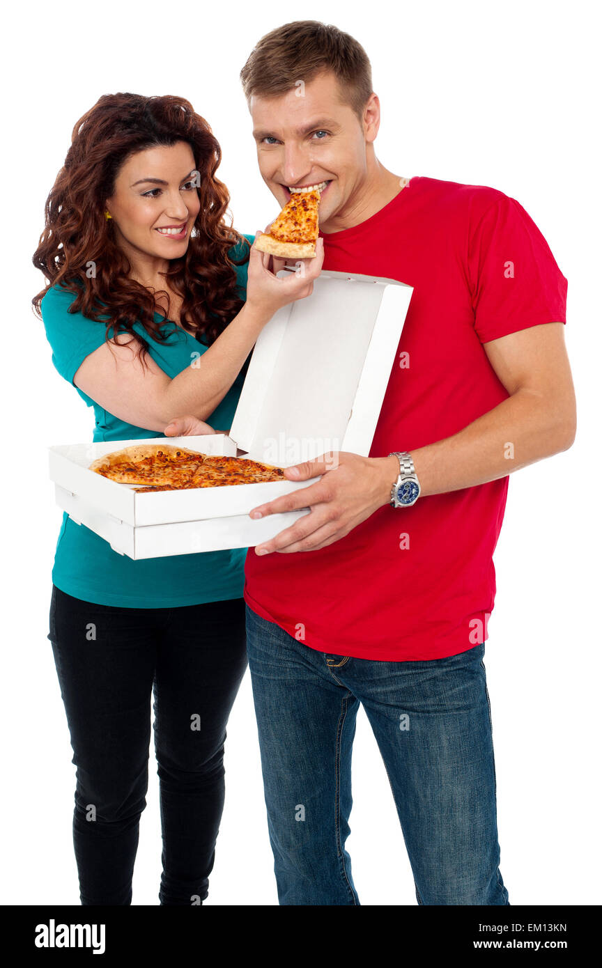 Caring girlfriend making boyfriend hi-res stock photography and images ...