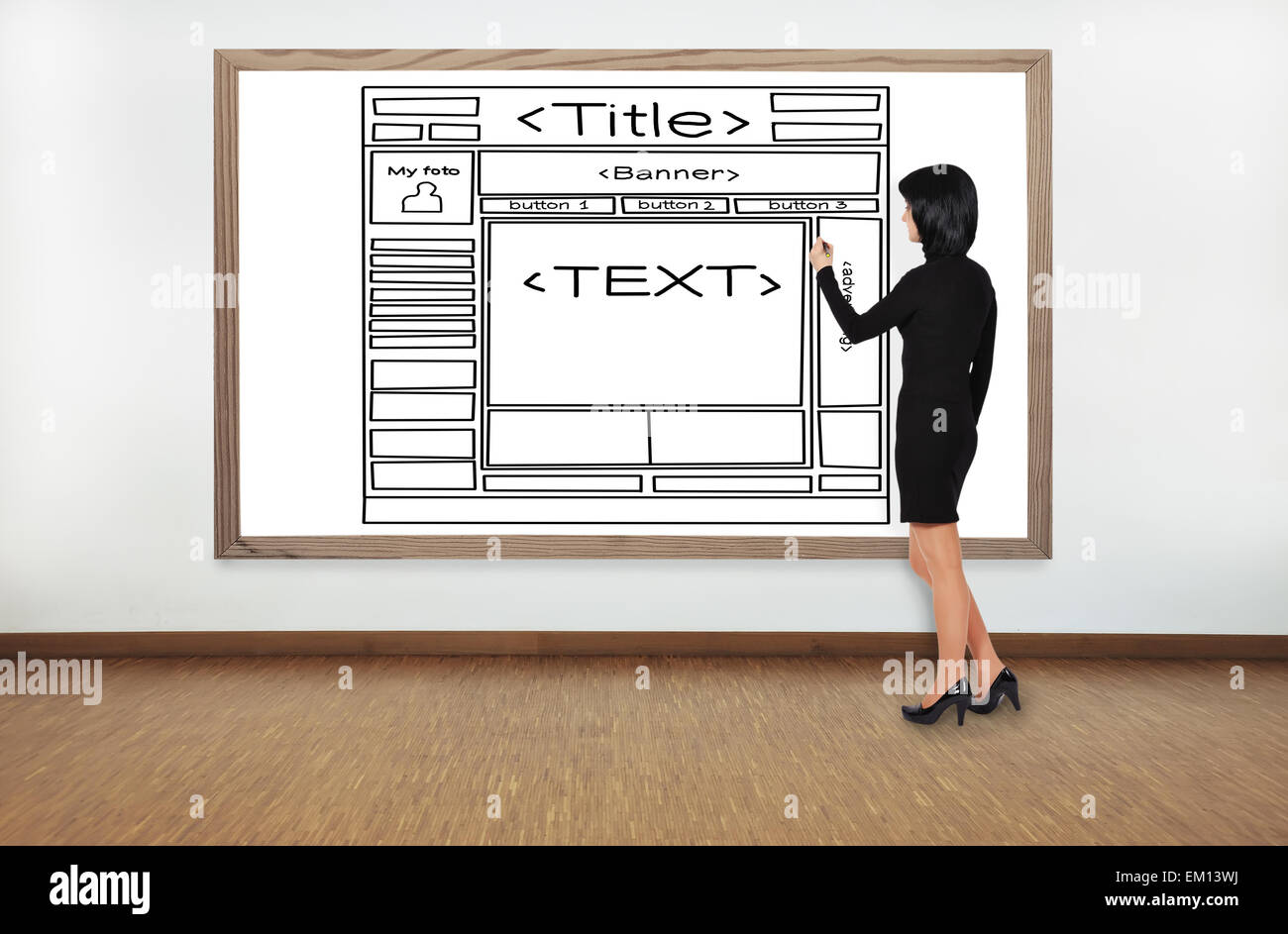 template web page Stock Photo - Alamy