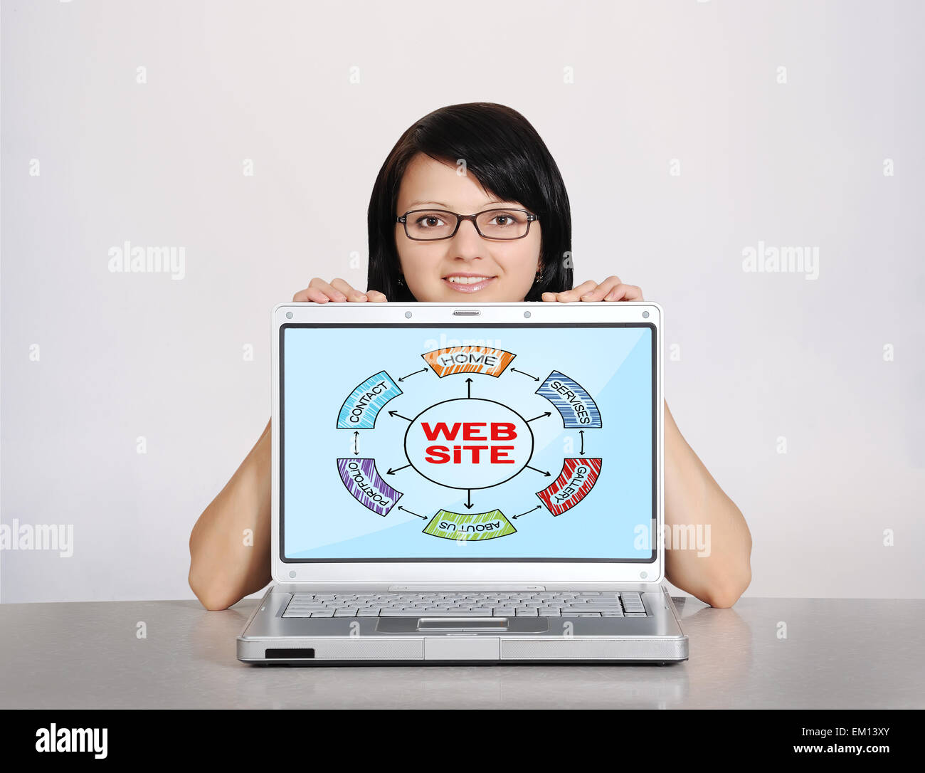 notebook with website Stock Photo - Alamy