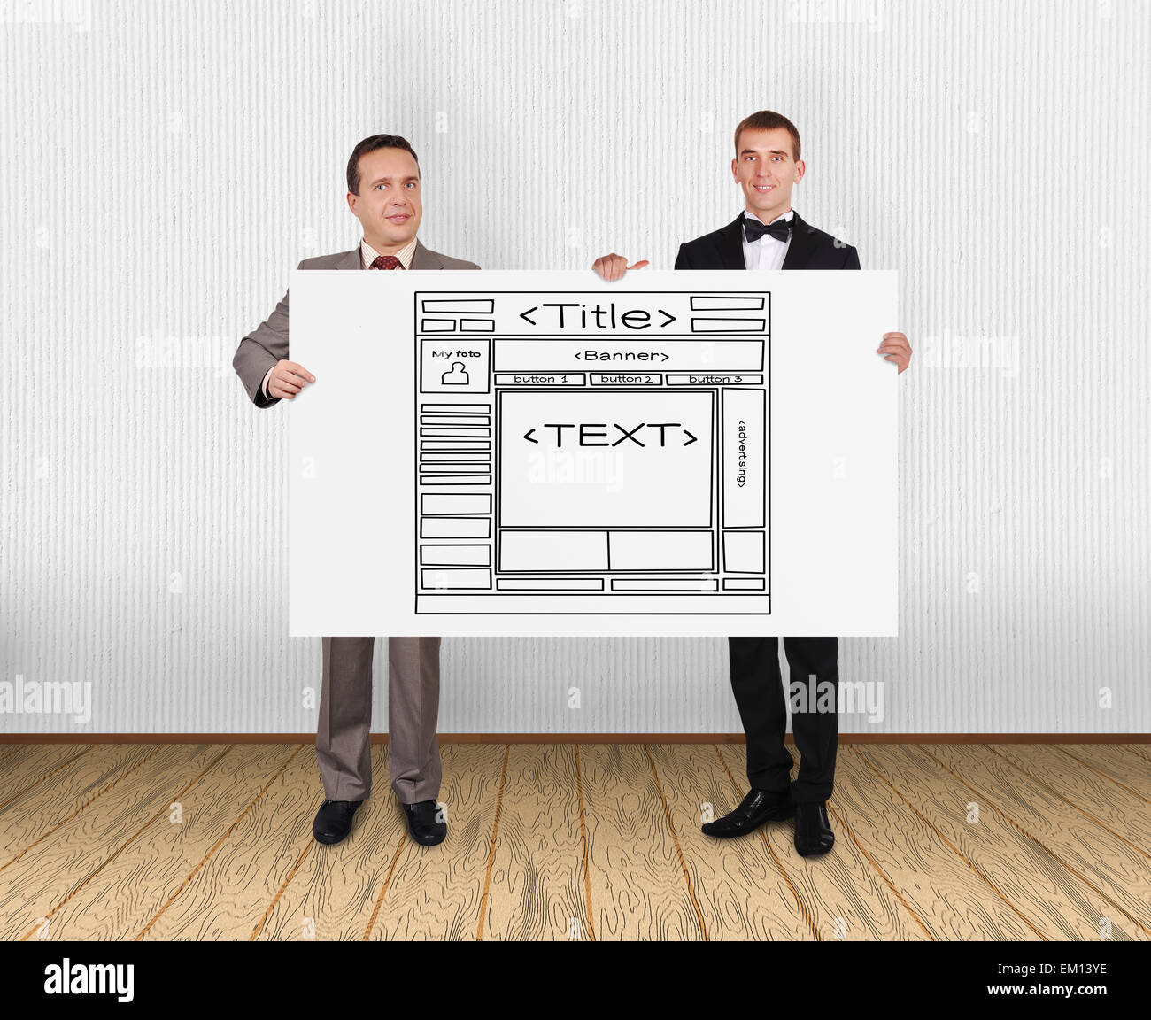 template web page Stock Photo - Alamy