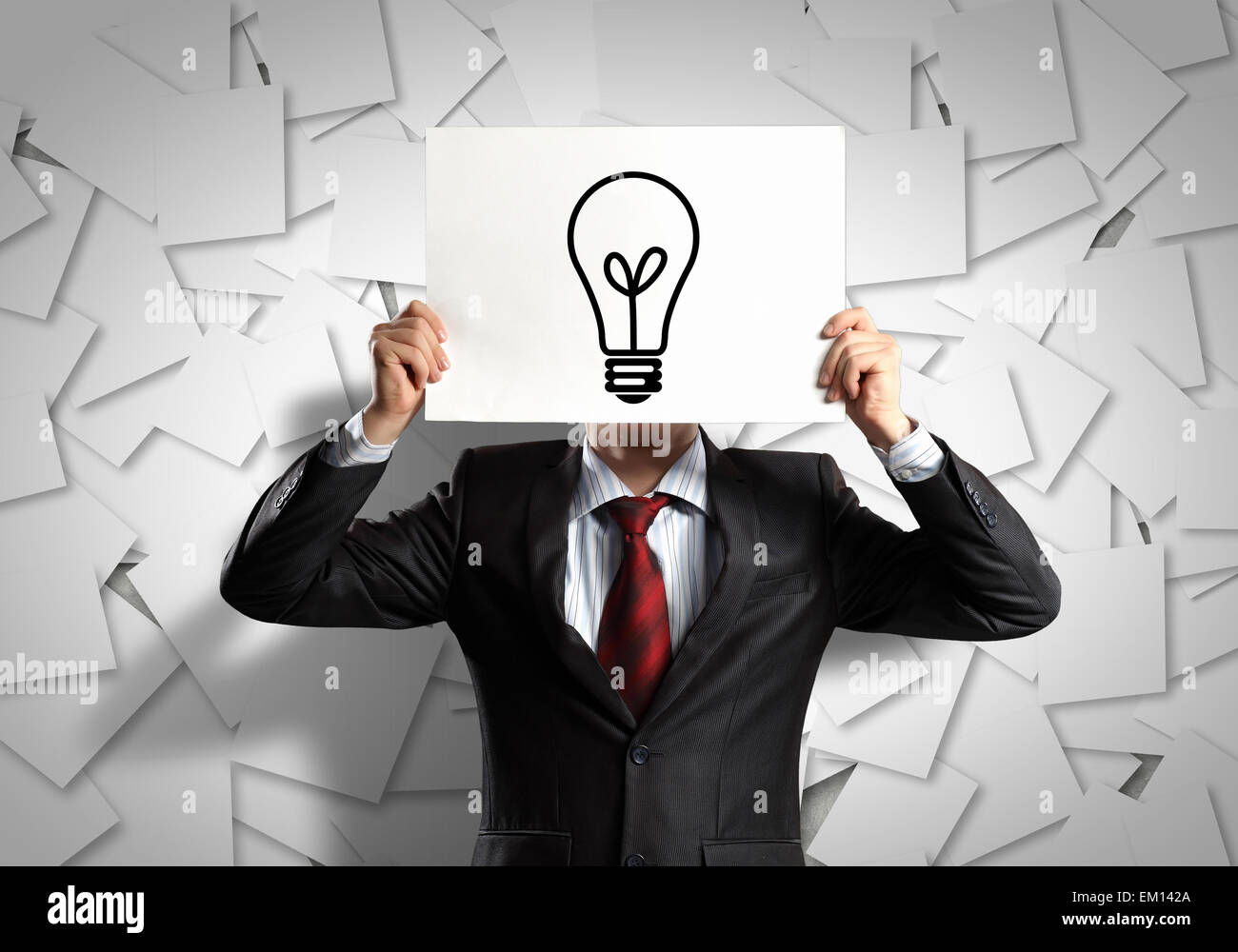 Image businessman holding message hi-res stock photography and images ...