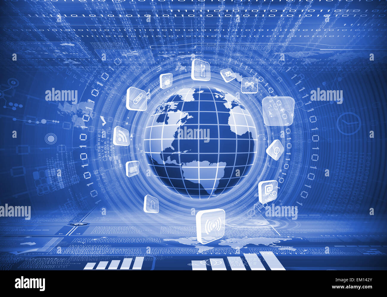 Digital globe image Stock Photo - Alamy